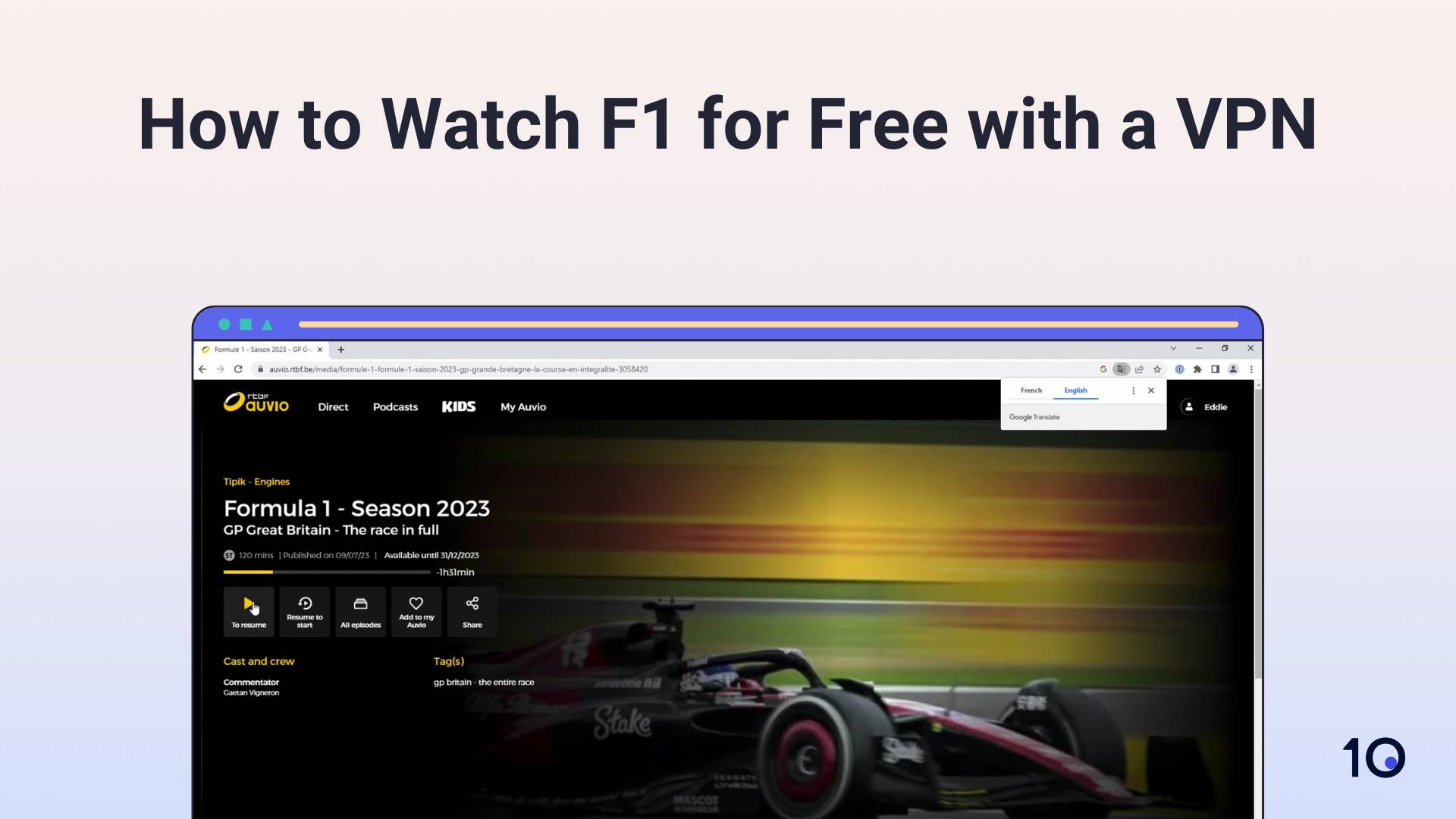 Cómo y dónde ver la F1 en vivo gratis con una VPN