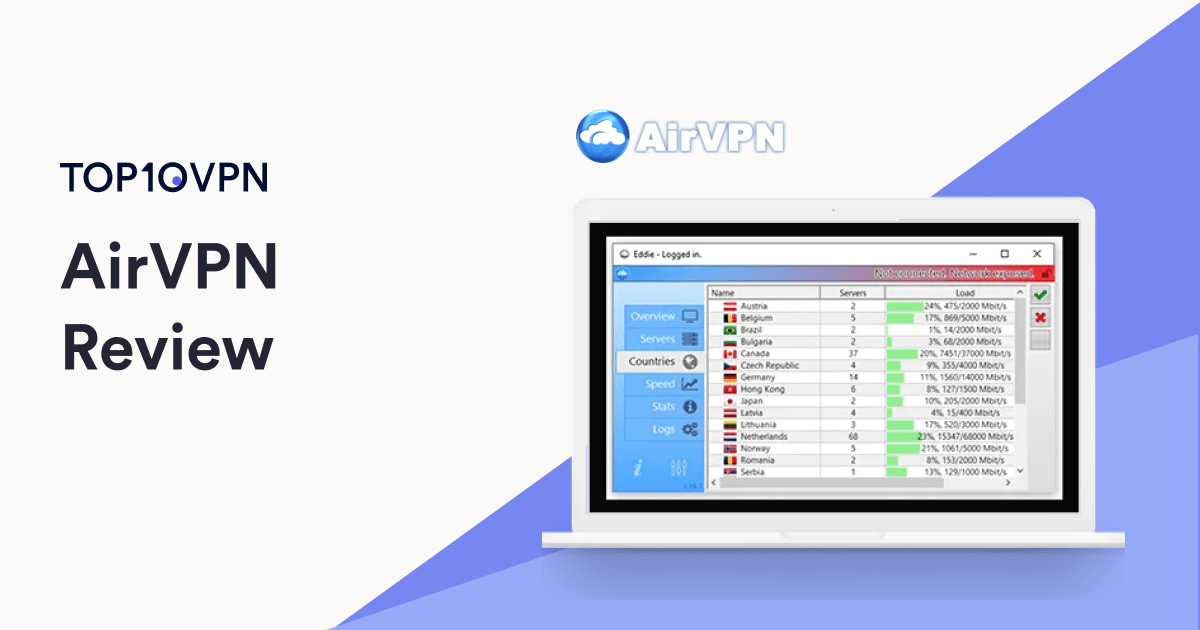 AirVPN Review: Great VPN for Privacy & P2P, But Difficult to Use