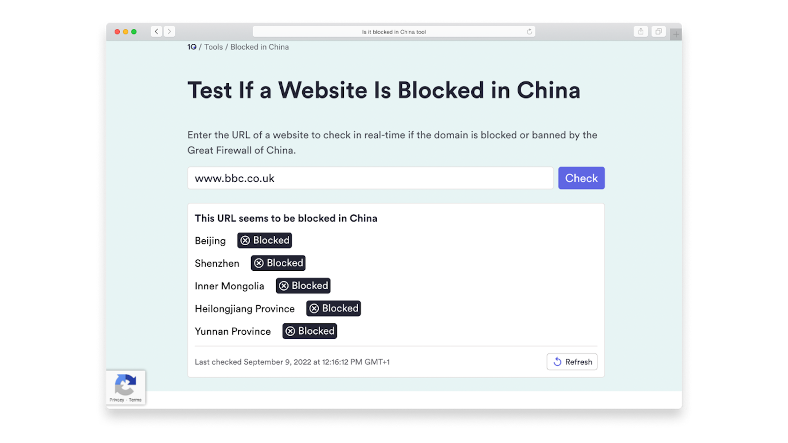 China Firewall Test: Check Which Websites Are Blocked in China