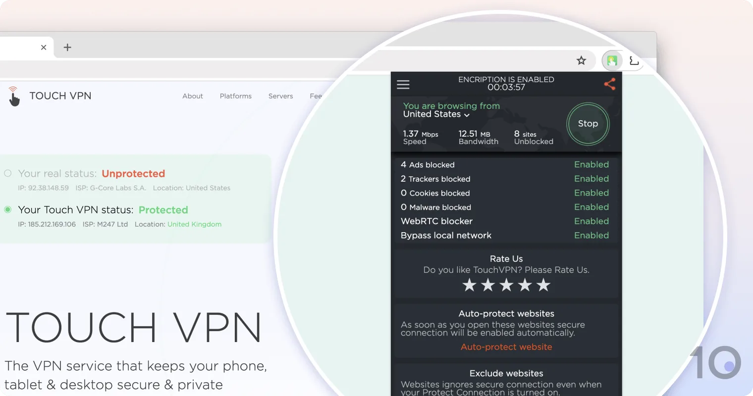 Touch VPN Review | Do Not Use This Insecure VPN in 2024