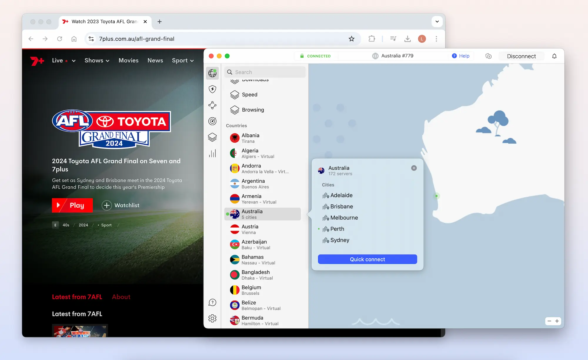 How to Watch the AFL from Overseas (7 Days for Free)